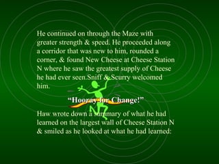 Who moved my_cheese | PPT