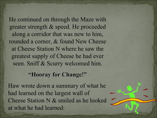 Who moved my cheese | PPT