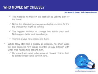 Who moved my cheese | PPS
