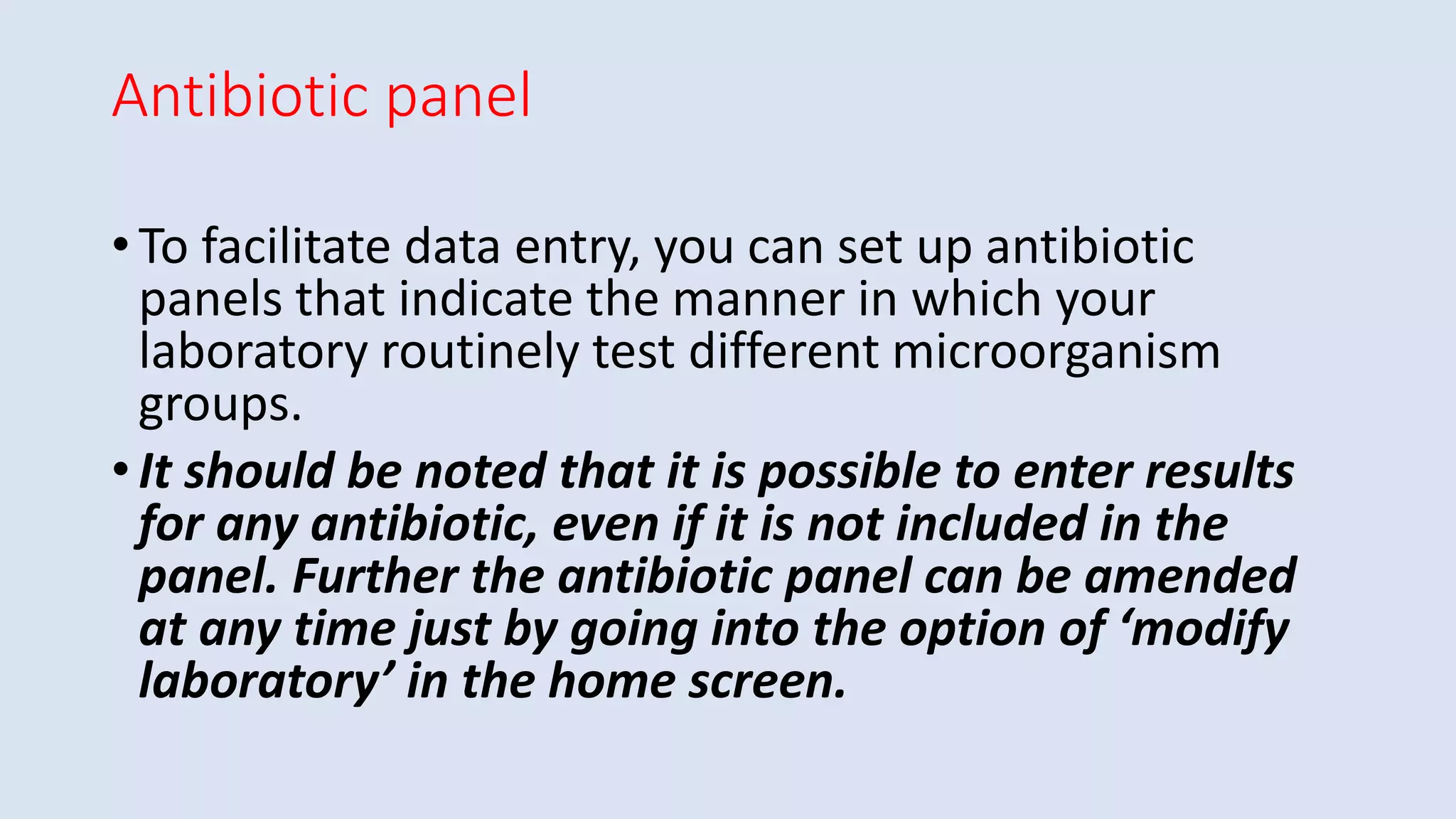 WHONET for antibiotic policy-Its installation and usage guide | PDF