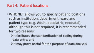 WHONET for antibiotic policy-Its installation and usage guide | PDF
