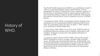 WHO Guidelines On Nutrition............. | PPTX