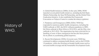 WHO Guidelines On Nutrition............. | PPTX