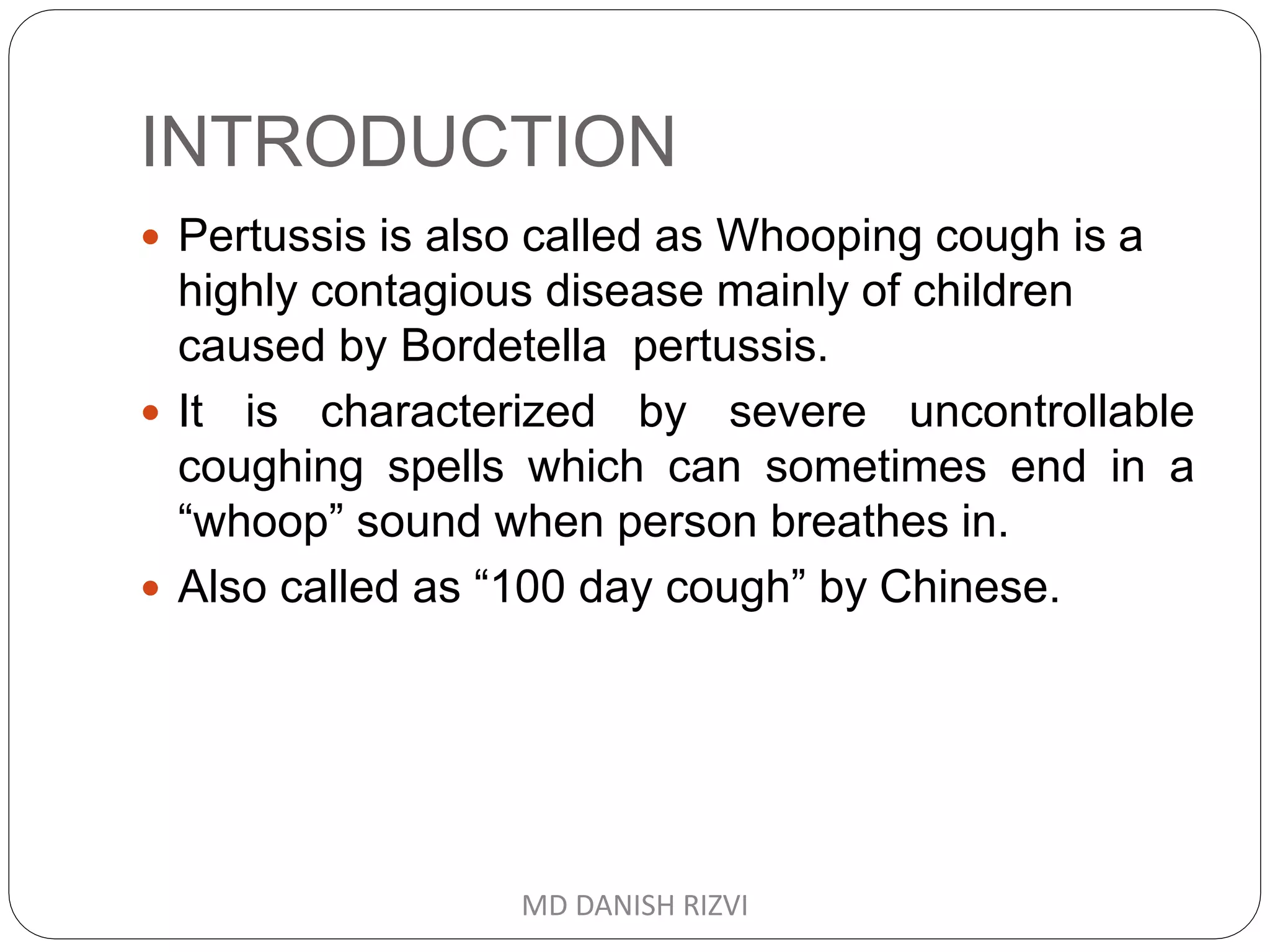 Whooping cough | PPTX