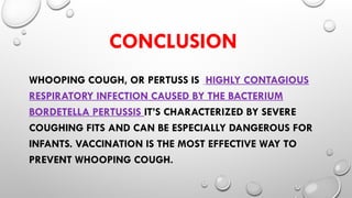 whooping cough community health nursing. | PPTX