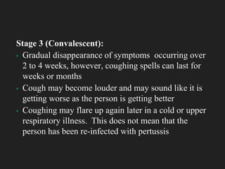 Whooping Cough infectious diseases presentation | PPTX