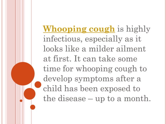 Whooping cough in kids | PPT