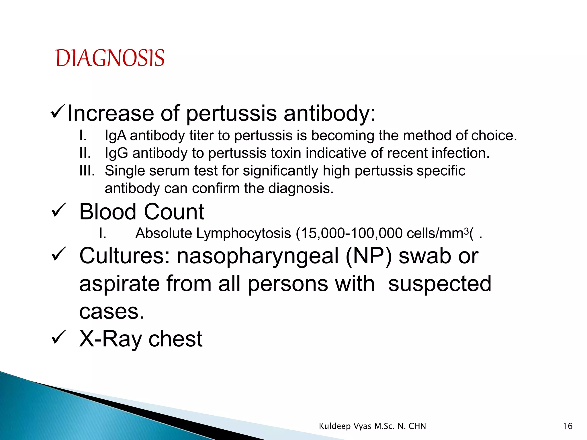 Whooping cough (pertussis) | PPTX