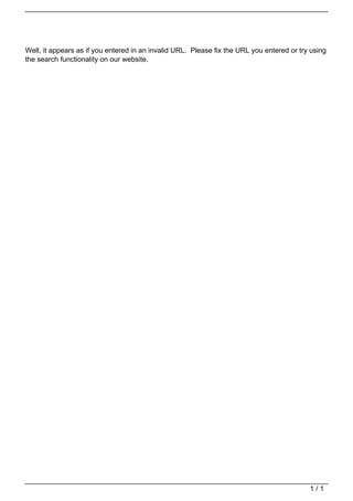 Whoops! 404 Error! | PDF