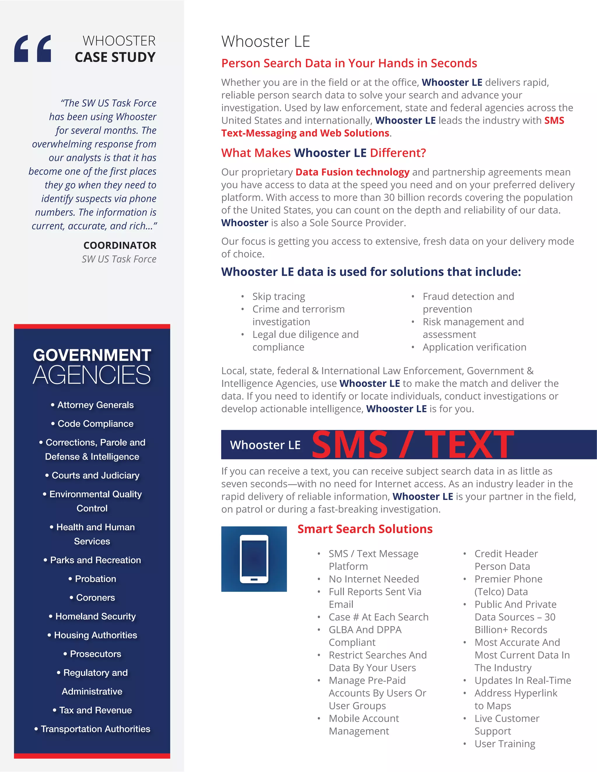 Whooster for Law Enforcement | PDF