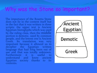 Who really owns the Rosetta Stone? English team | PPTX