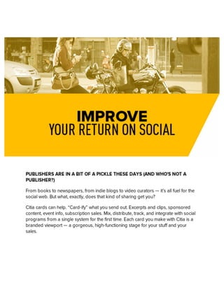 Who needs Citia Cards? | PDF