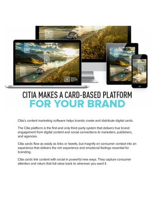 Who needs Citia Cards? | PDF