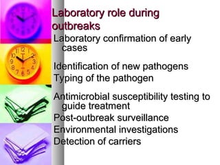 the role of the laboratory in out break management | PPT