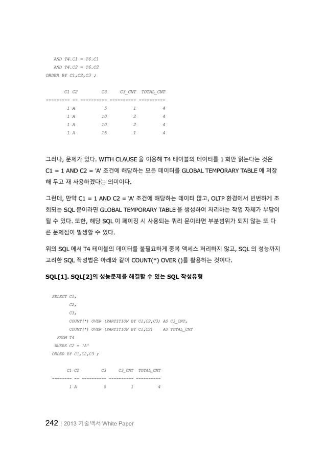 WINDOW FUNCTION의 이해와 활용방법_Wh oracle | PDF