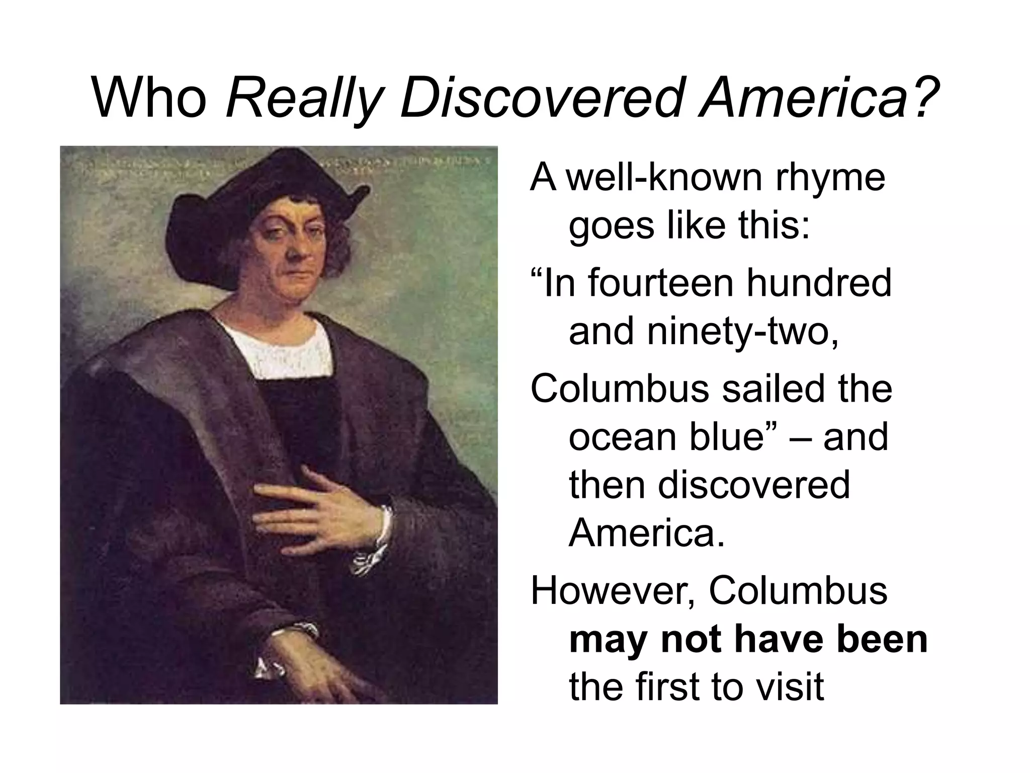 Whoreallydiscoveredamerica | PPT