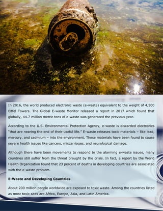 WHO Report: E-waste Contributes to 23 Percent of Deaths in Developing ...