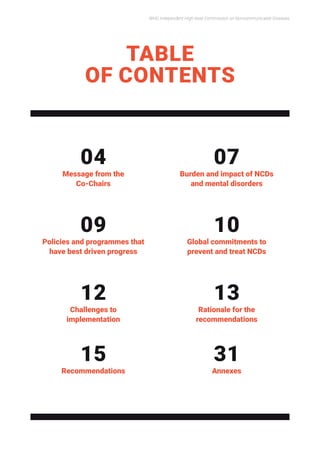 TIME TO DELIVER - WHO Report on NCD's 2018 | PDF