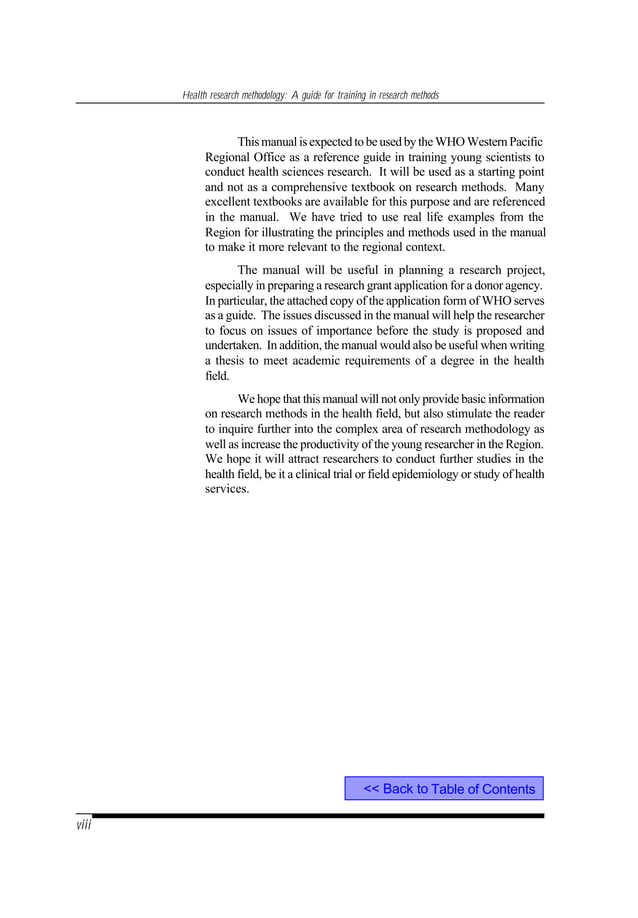 Who research method book | PDF