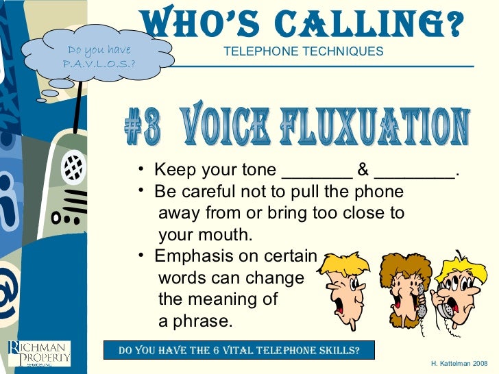 Who\'s Calling - Telephone Techniques