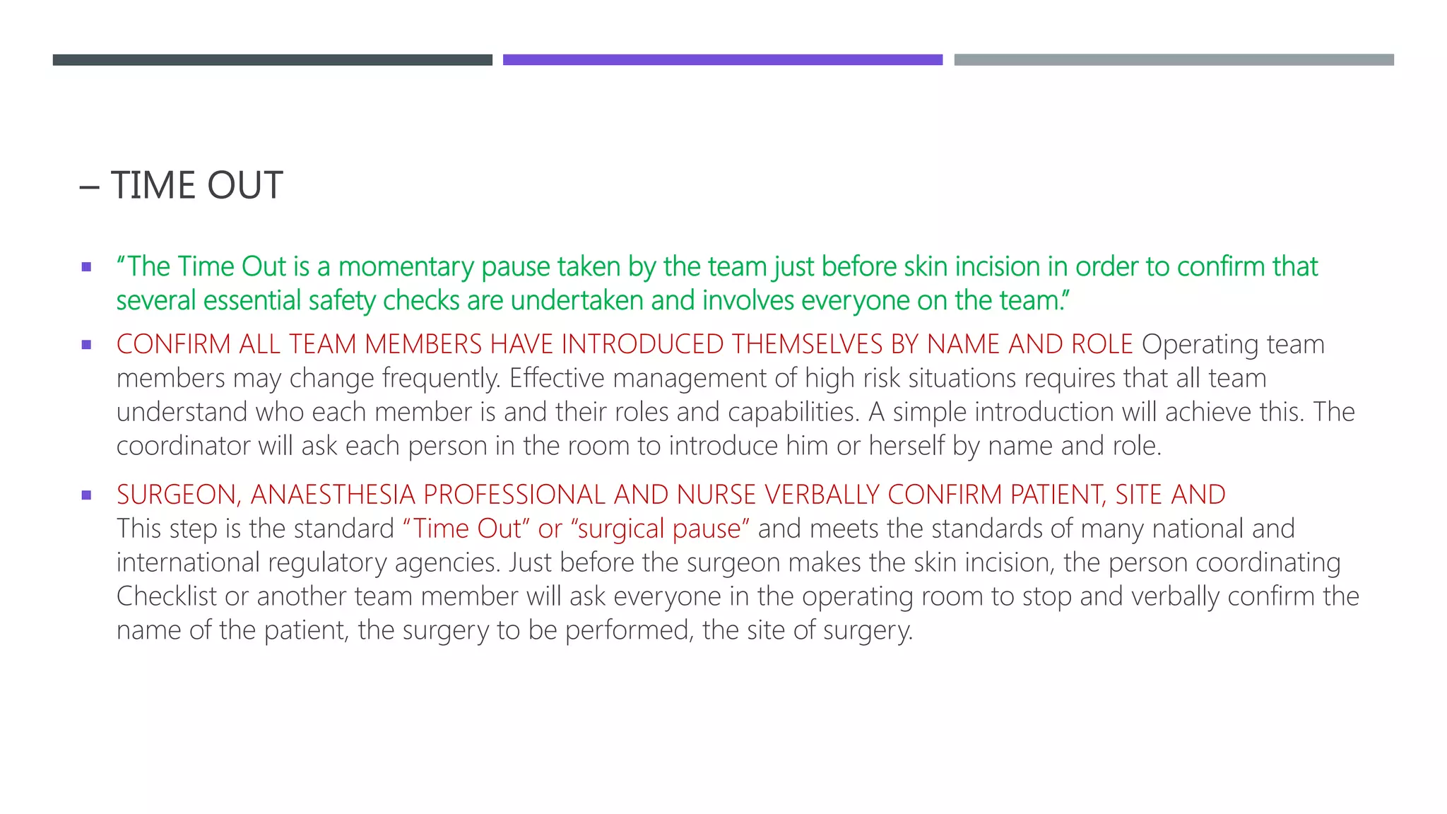 Who safe surgical practice guidelines | PPTX