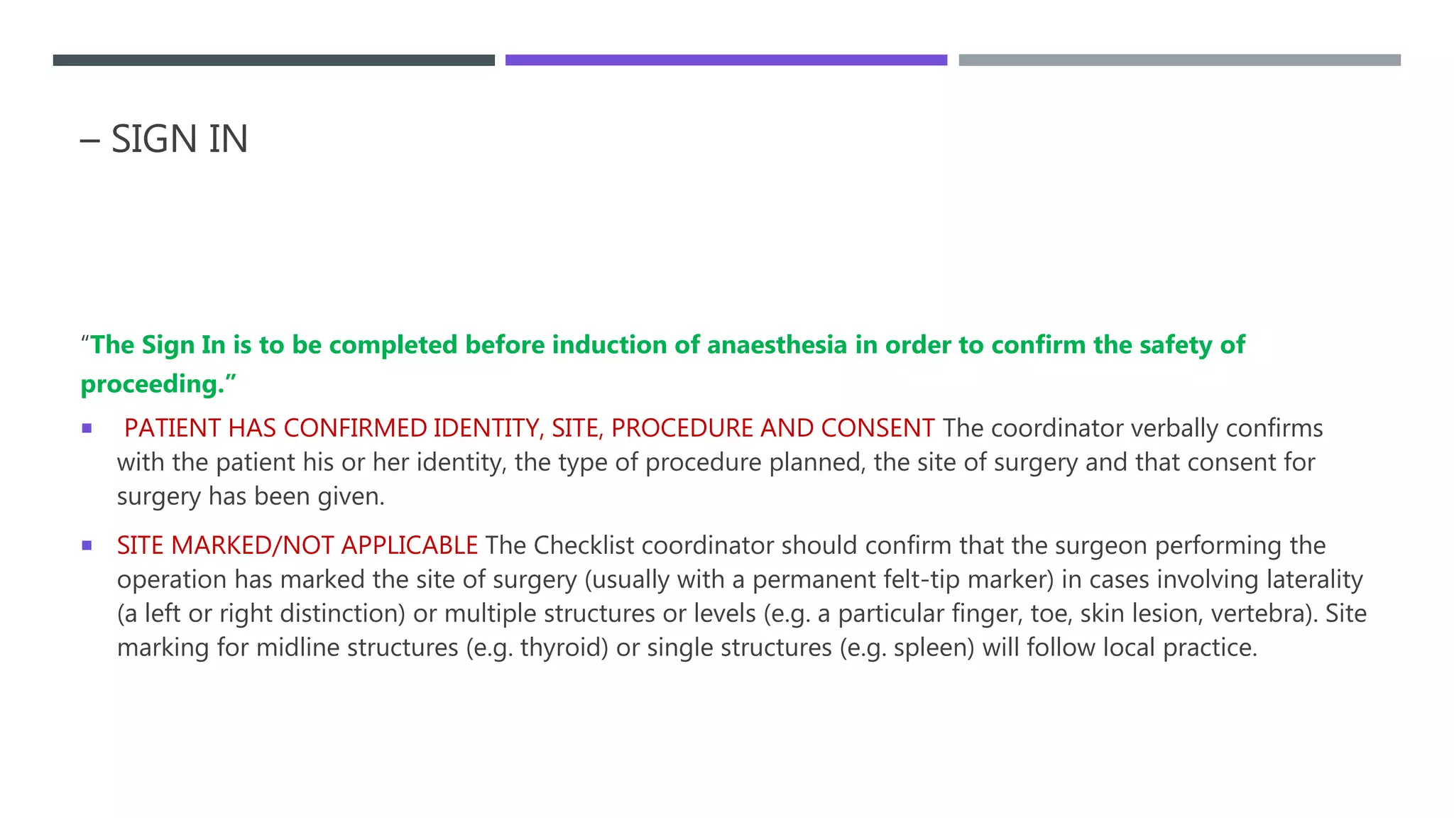 Who safe surgical practice guidelines | PPTX