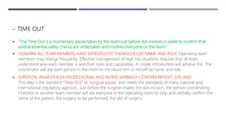 Who safe surgical practice guidelines | PPTX