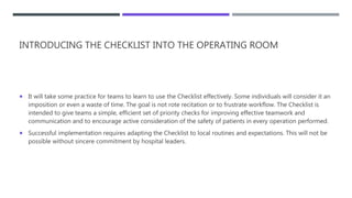 Who safe surgical practice guidelines | PPTX