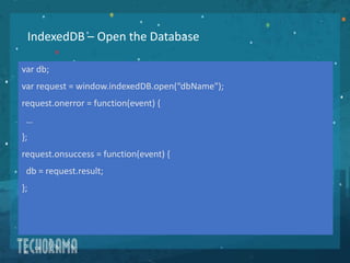 Who's afraid of front end databases? | PPT