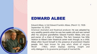 who's afraid of Virginia Woolf by Edward Albee | PPTX