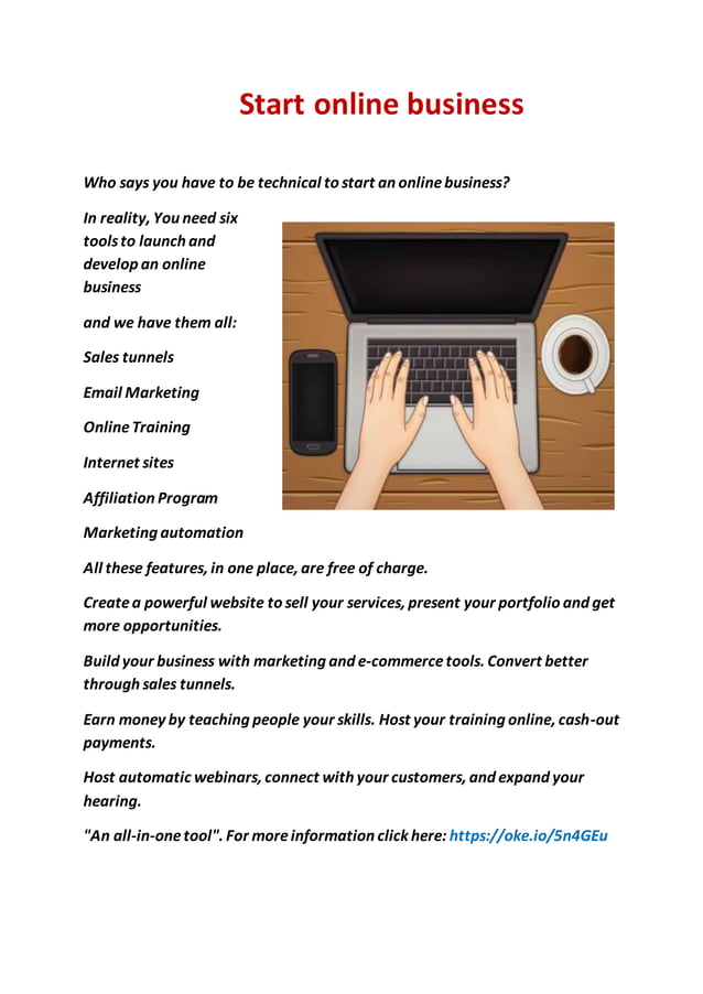 Start online business | DOCX