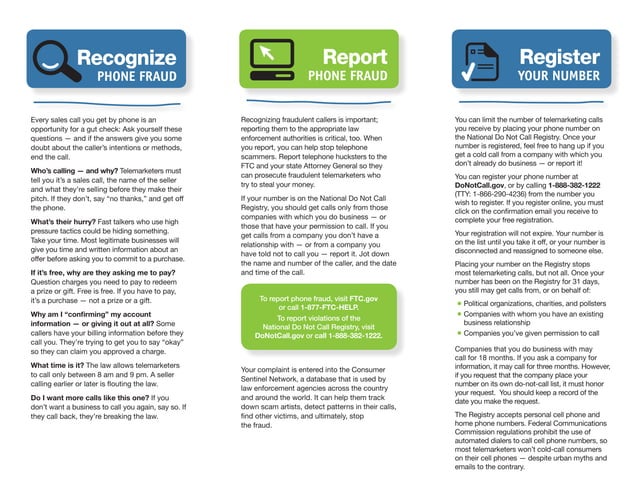 Who's Calling? Recognize and Report Phone Fraud | PPT