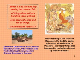 Who Sees Reality is Great - The Story of Patacara | PPT