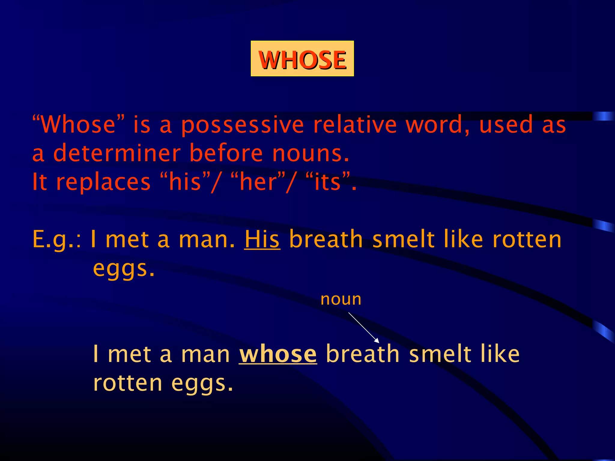 Whose,who, whom | PPT