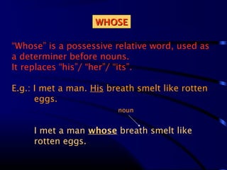 Whose,who, whom | PPT