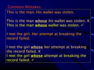 Whose,who, whom | PPT