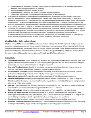 Who should be chief enterprise architect | PDF