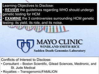 Who should undergo genetic testing | PPT