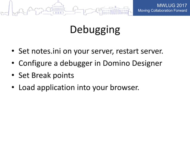 JSF ActionListeners with XPages and Java Debugging XPages | PPT