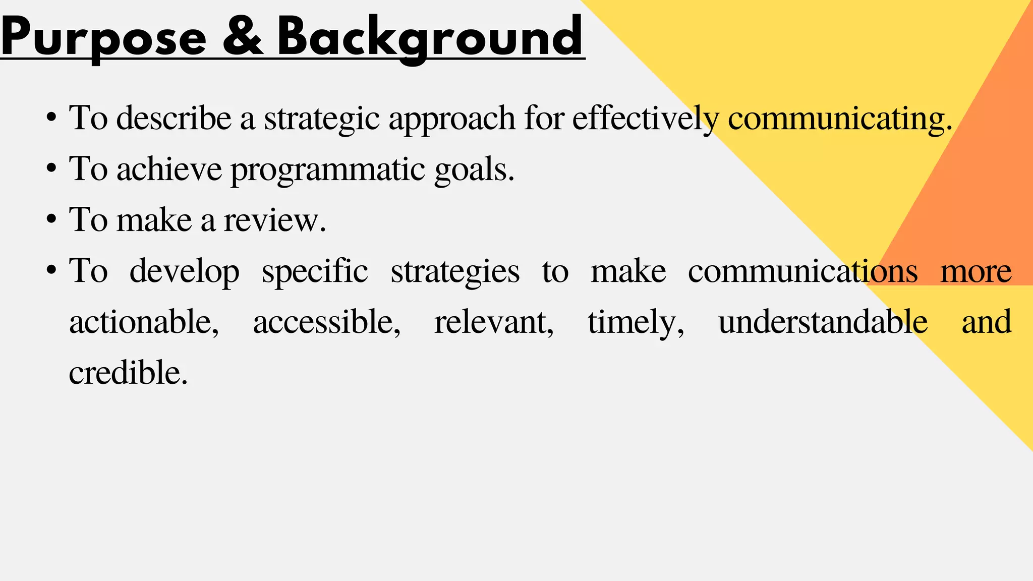 Who strategic communication framework | PPTX