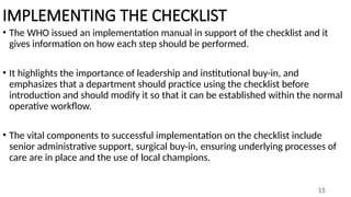 World Health Organization SURGICAL CHECKLIST.pptx