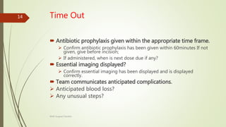 Who Surgical Checklist: Principles and Procedures | PPTX