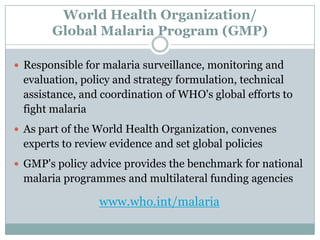 Who's Who in International Malaria Control | PPTX