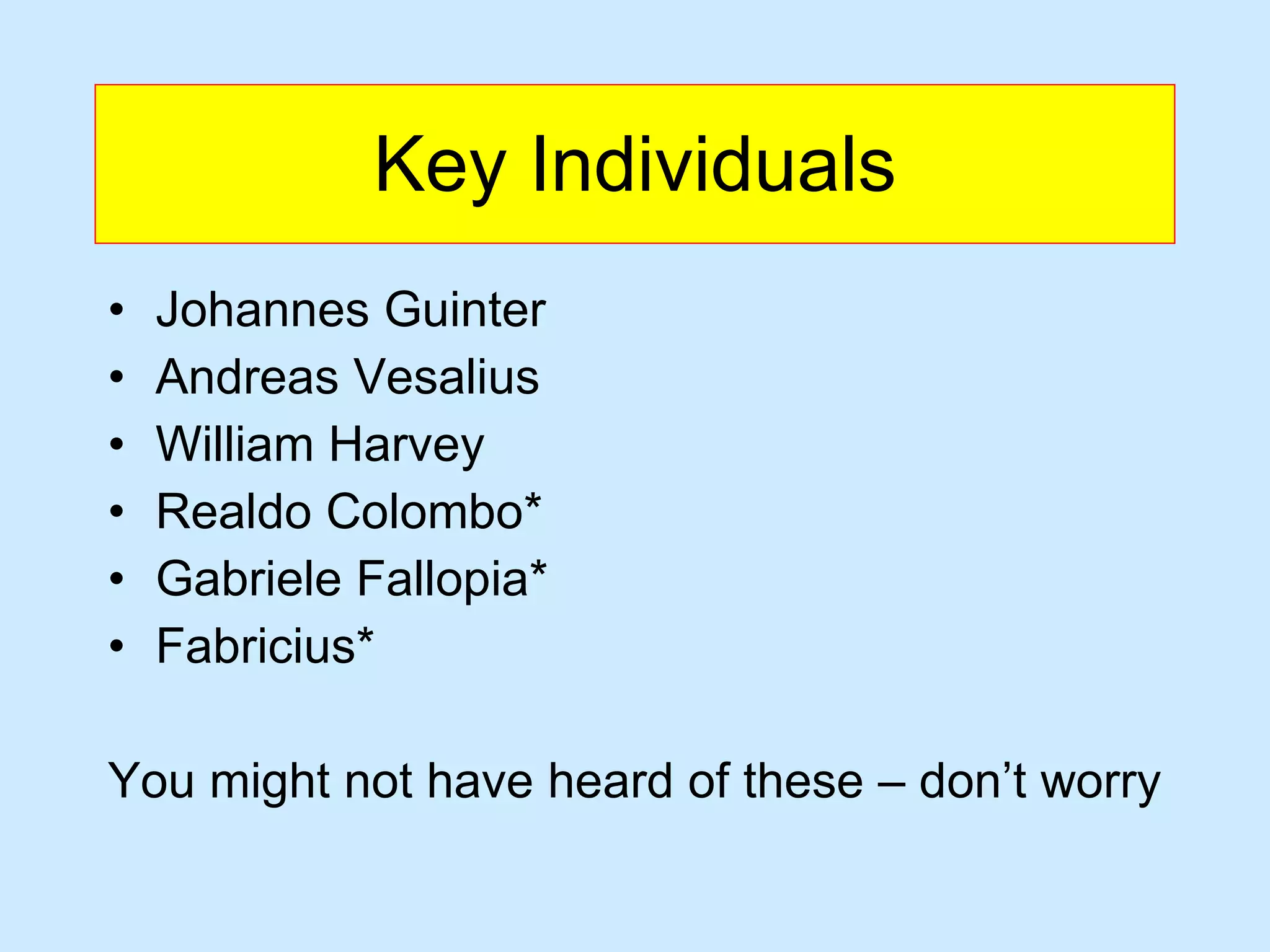 Who’S Who In Renaissance Anatomy | PPT