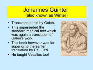 Who’S Who In Renaissance Anatomy | PPT