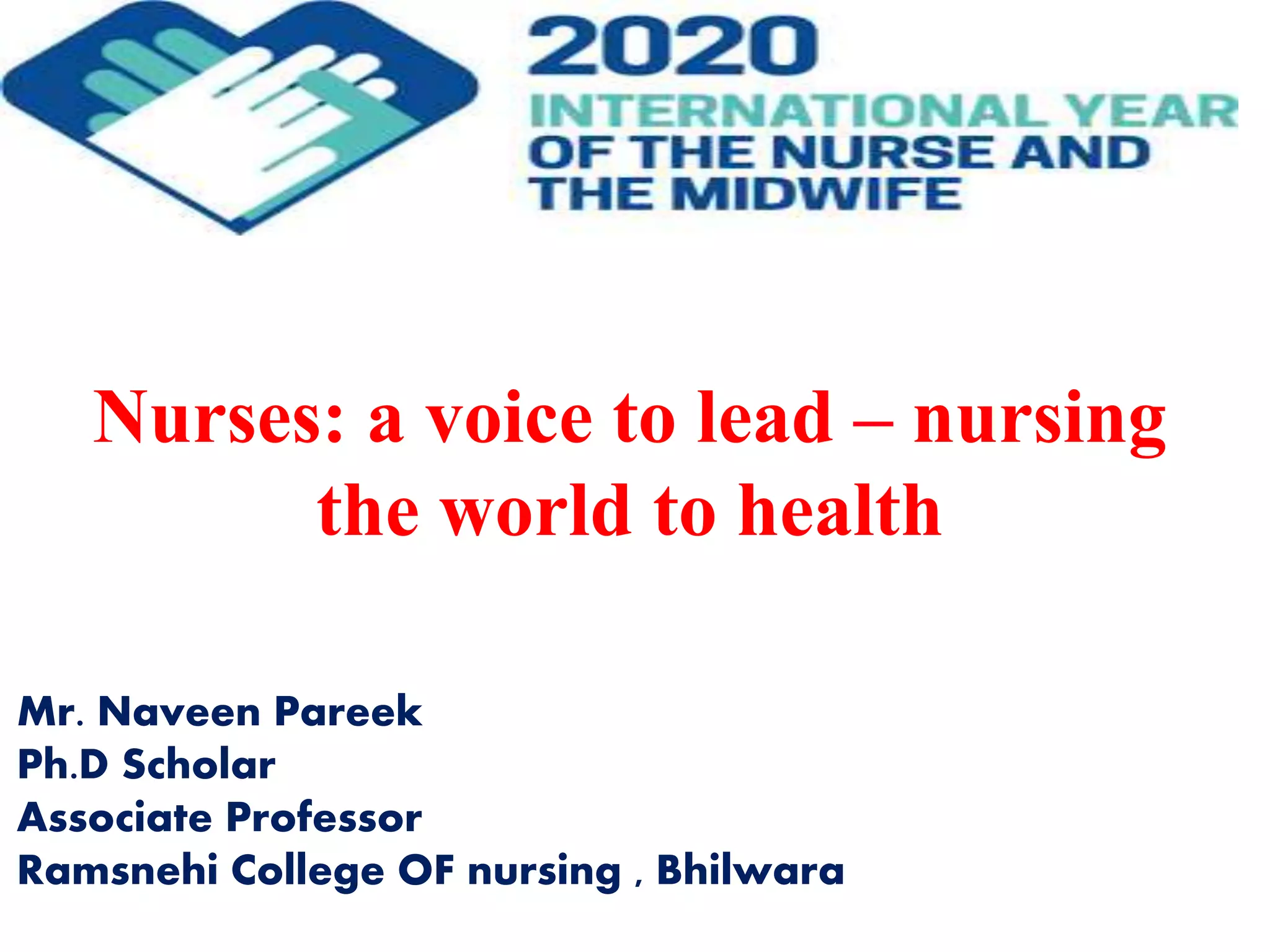 Who theme year for nurses 2020 | PPT