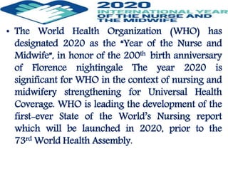 Who theme year for nurses 2020 | PPTX