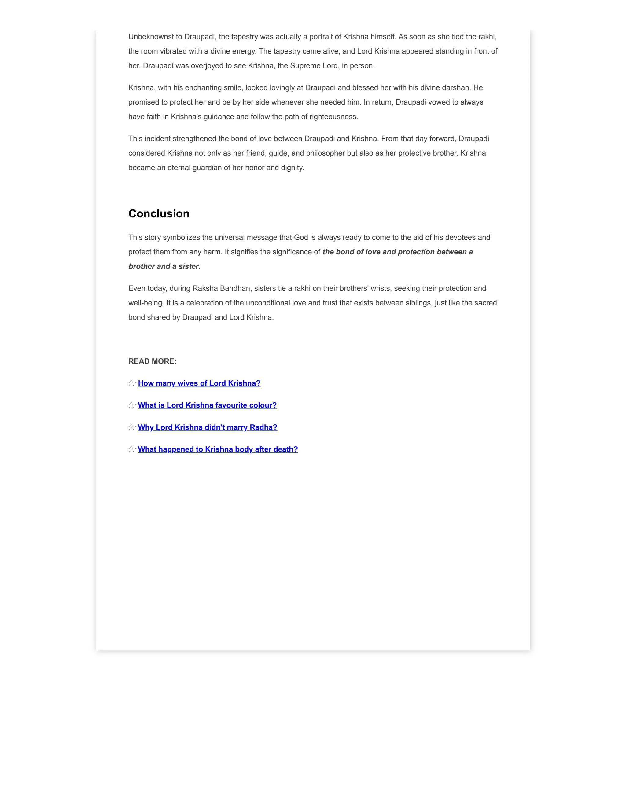 Who tied Rakhi to Lord Krishna - The Untold Story.pdf