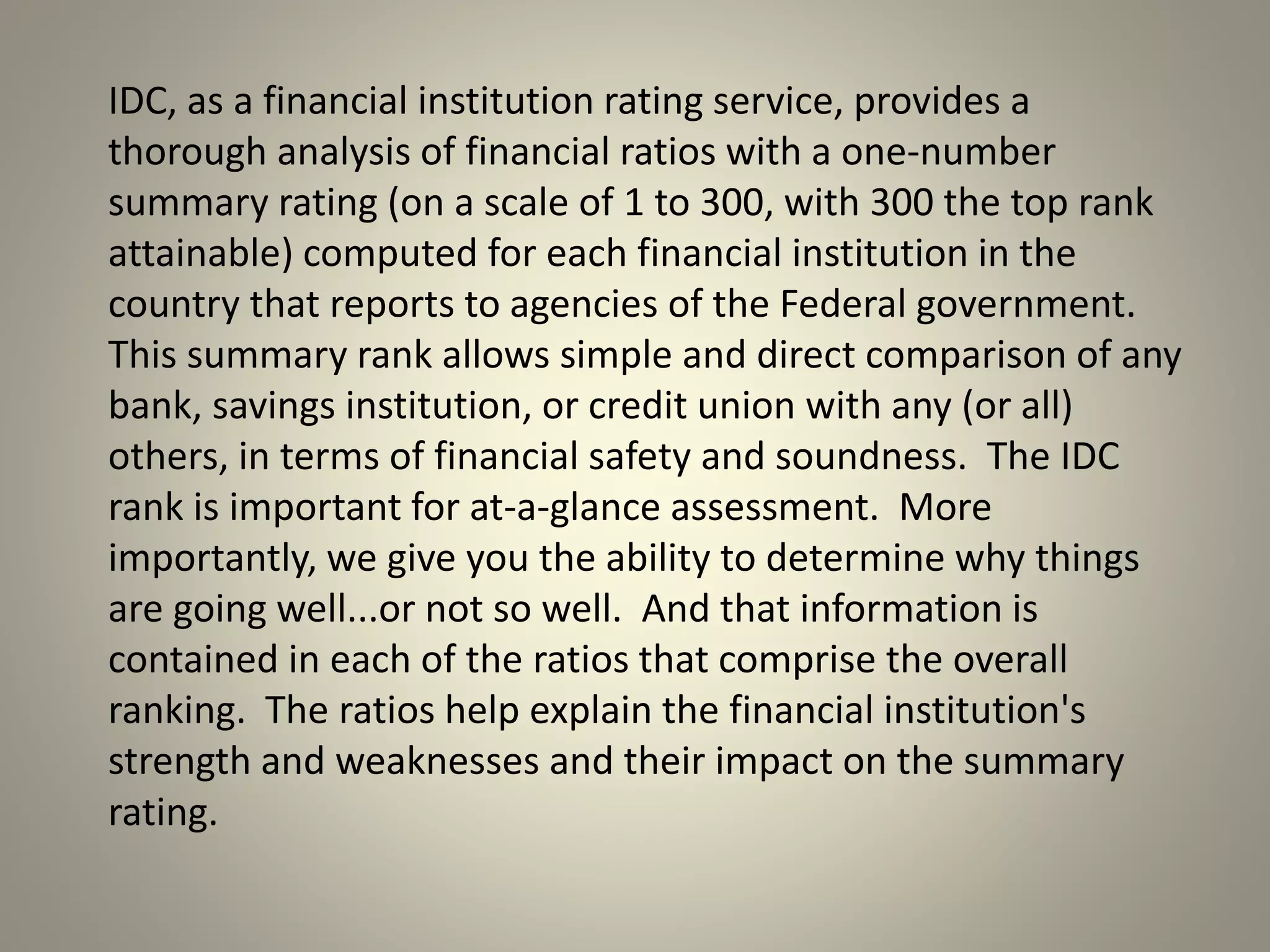 Who Uses IDC's Rankings and Why | PPTX