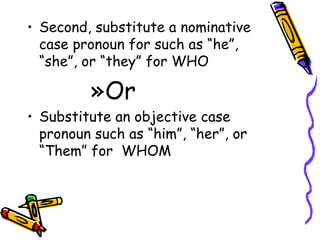 Who vs whom | PPT